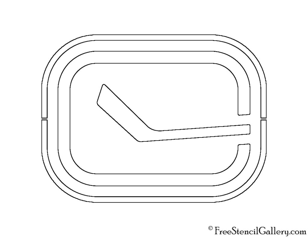 NHL - Vancouver Canucks Logo Stencil | Free Stencil Gallery