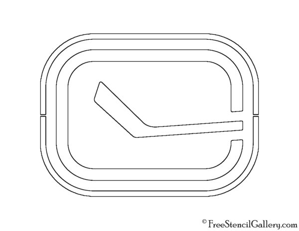NHL - Vancouver Canucks Logo Stencil | Free Stencil Gallery