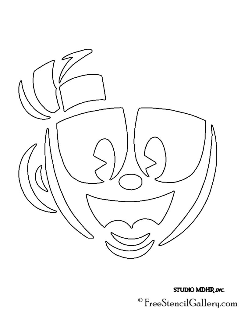 Cuphead Stencil 02 | Free Stencil Gallery
