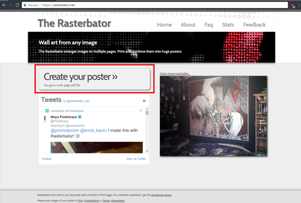 How to Make a Free Poster Size Stencil Enlargement | Free Stencil Gallery