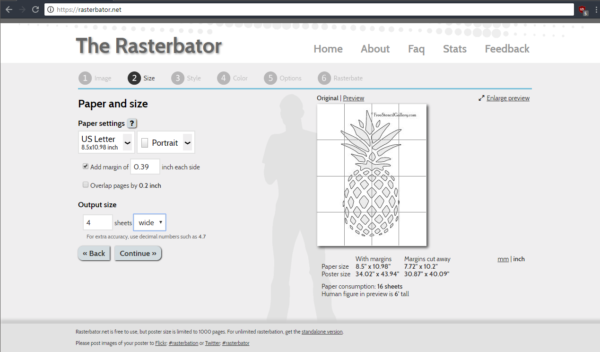 How to Make a Free Poster Size Stencil Enlargement | Free Stencil Gallery