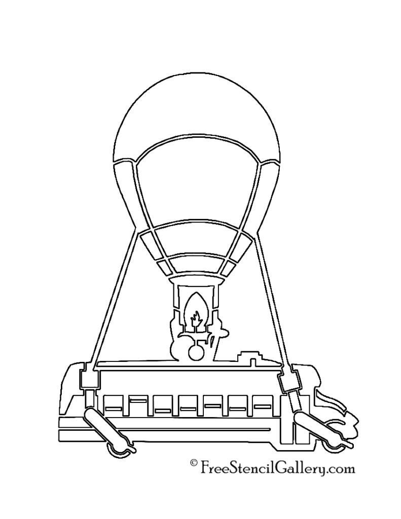 Fortnite - Battle Bus Stencil | Free Stencil Gallery